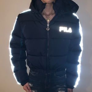 Fila | Jackets & Coats | New Fila Reflective Puffer Jacketcoat | Poshmark